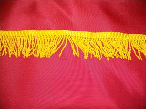 2" Bullion Fringe - 3 yard Minimum - White, Black or Spanish Yellow Gold